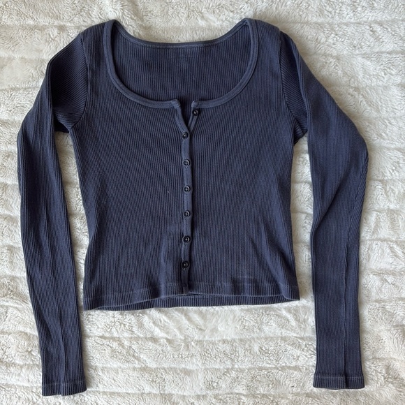 Brandy Melville | Tops | Faded Blue Brandy Melville Long Sleeve | Poshmark